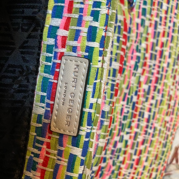 Kurt Geiger | Bags | Kurt Geiger London Tweed Shoulder Bag In Rainbow ...